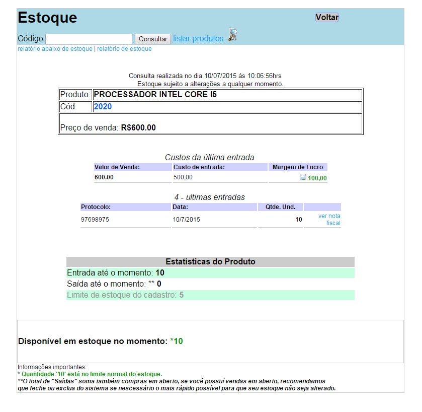 Controle De Estoque E Vendas, Script Em Php E Mysql
