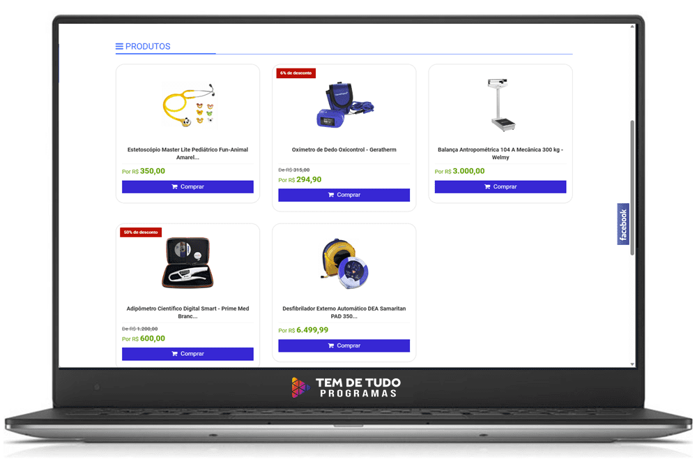 Script Loja Virtual Para Produtos Hospitalares em PHP 100% Responsiva